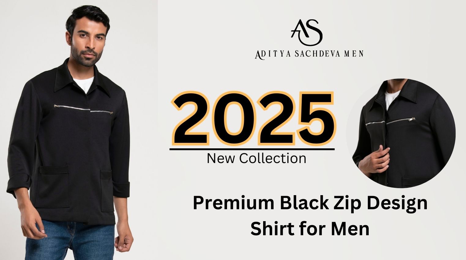 Men's Premium Black Shirt by Aditya Sachdeva | Luxurious Crepe Fabric & Timeless Style – Aditya ...