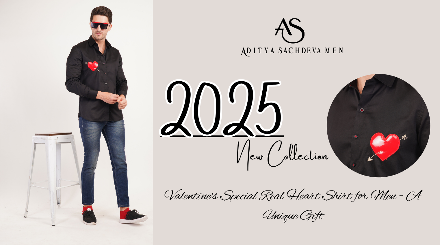 Valentine's Special Real Heart Shirt for Men - A Unique Gift – Aditya ...